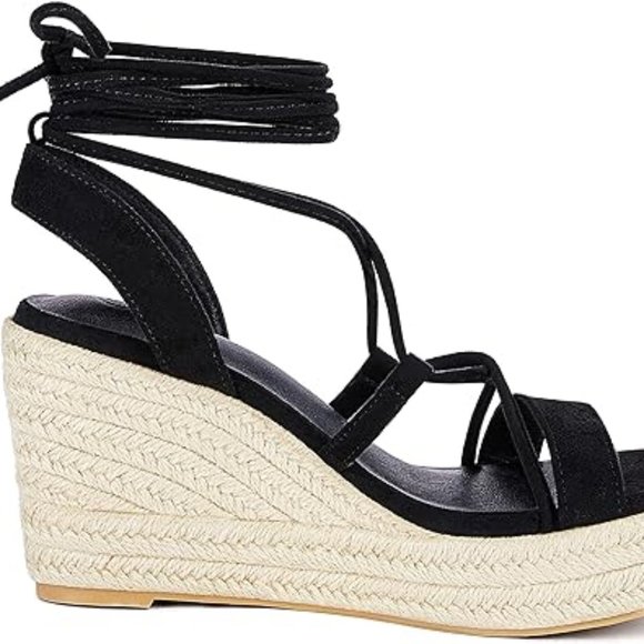 LAICIGO | Shoes | Laicigo Womens Lace Up Espadrilles Platform Wedge ...
